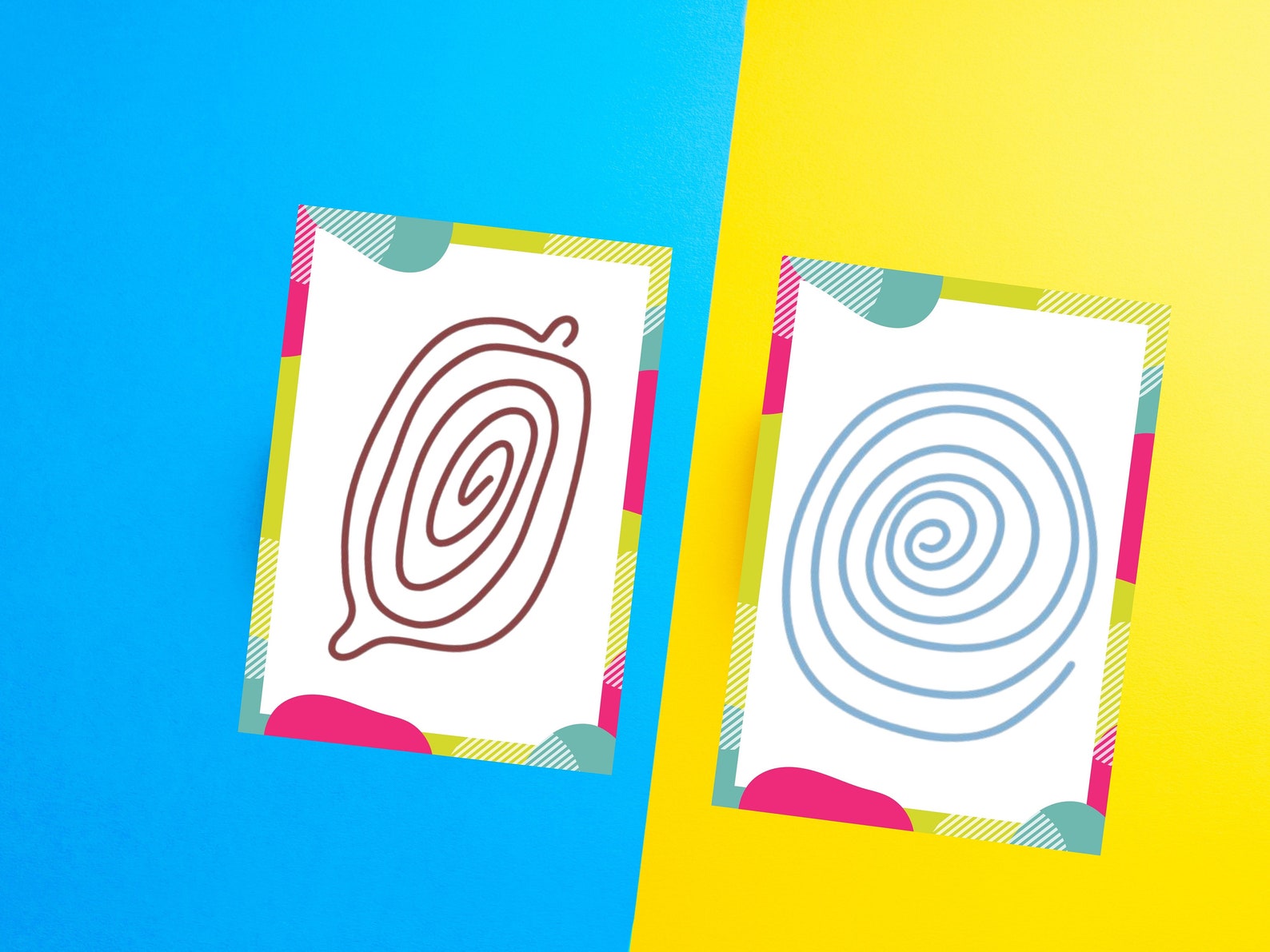 Finger Tracing Calming Cards, Printable Mindfulness Flash Cards, Calm ...