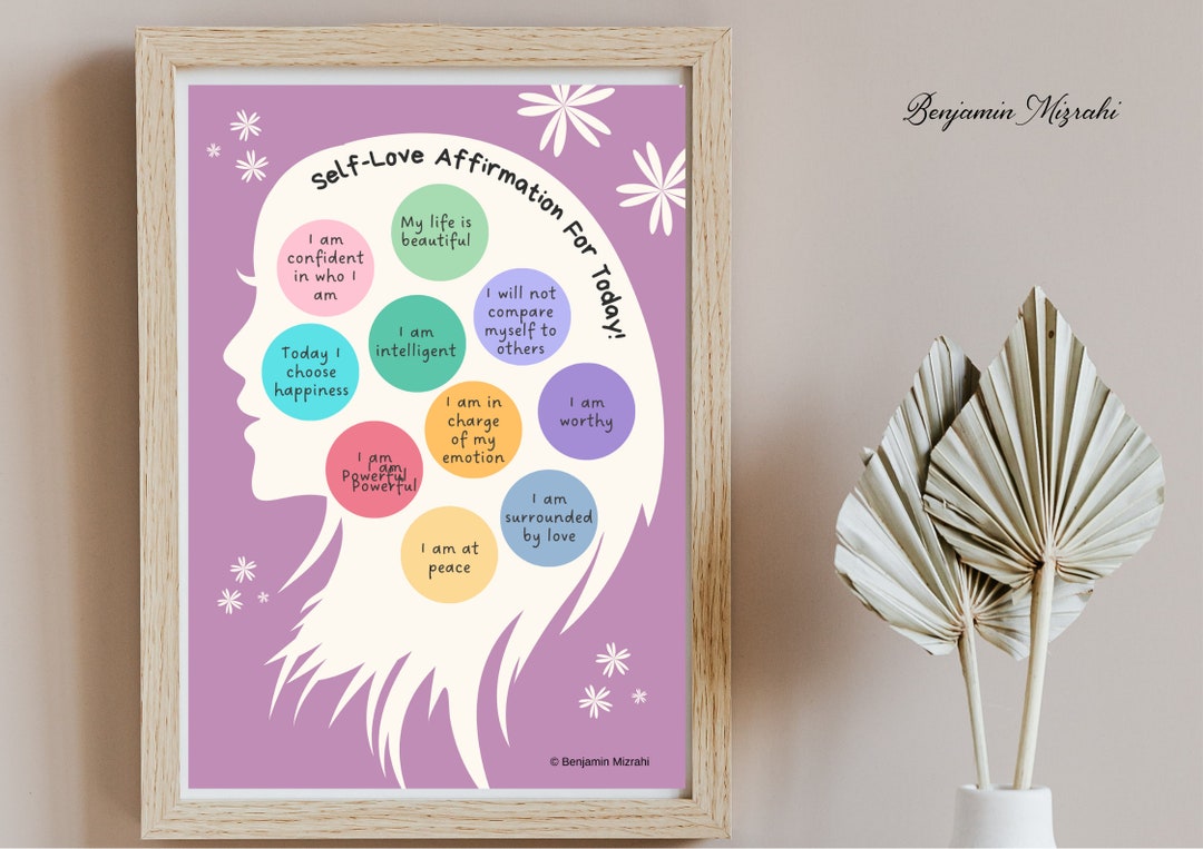 Self-love Affirmation for Today Daily Affirmation Poster - Etsy