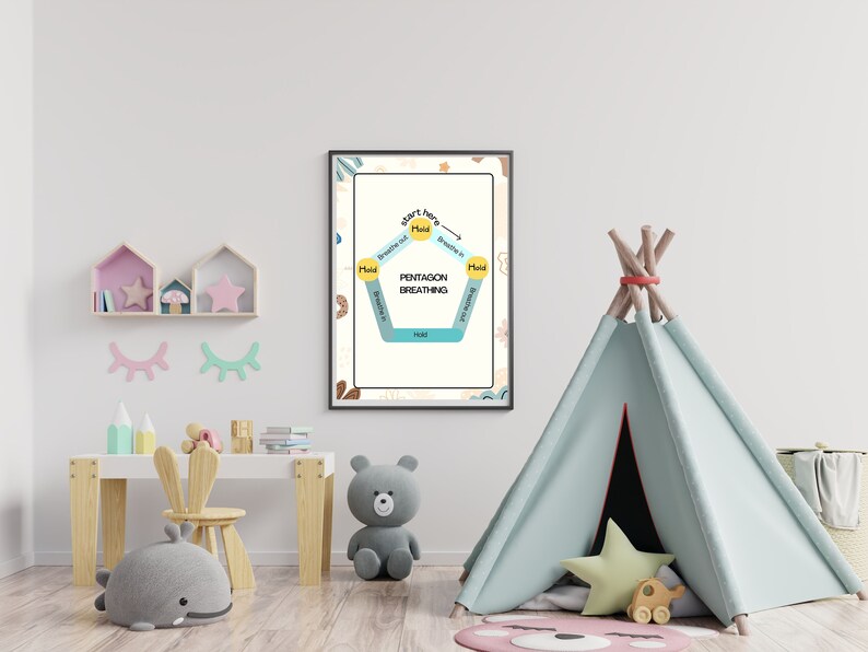 Finger Tracing Calming Cards, Printable Mindfulness Flash Cards, Calm ...