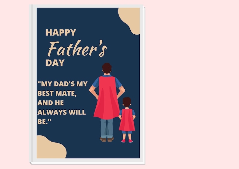 Happy Father's Day Digital Printable Instant Download - Etsy