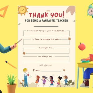 Teacher Appreciation Week, Printable Thank You, Digital Coloring Page ...