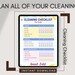 EDITABLE Cleaning Checklist for Kids, Cleaning Planner, Cleaning ...