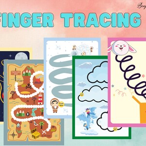 Finger Tracing Calming Cards Printable Mindfulness Flash - Etsy