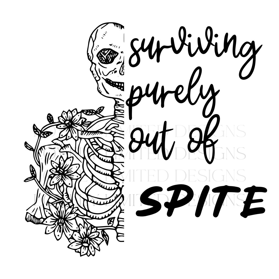 Surviving Purely Out of Spite PNG and SVG Files I Sublimation - Etsy