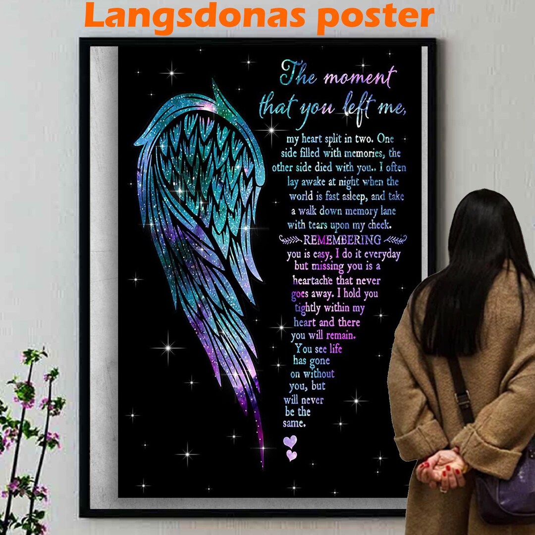Angel Wings the Moment That You Left Me My Heart Split in Two Poster ...