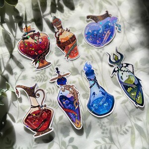 Twisted Wonderland TWST Dorm Themed Potion Holographic Vinyl Sticker ...