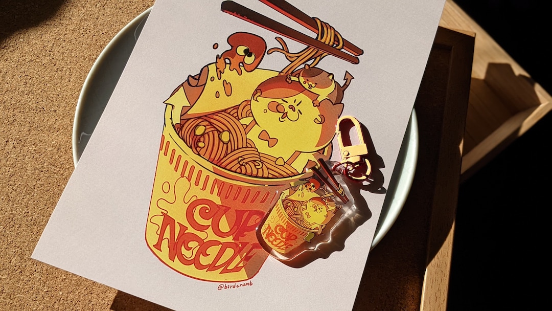 Splatoon Judd and Lil Judd Instant Noodle Ramen Food [4x6 Art Print] - Etsy