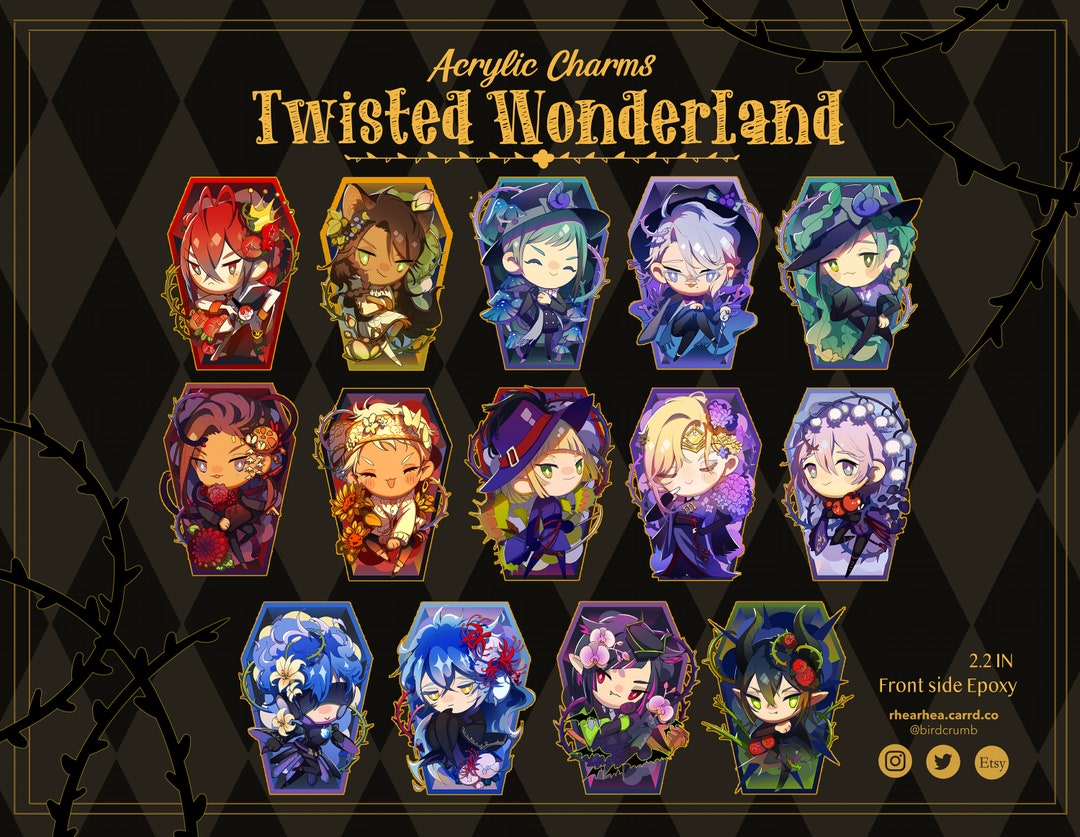 Twisted Wonderland TWST Riddle Leona Jade Azul Floyd Jamil Kalim Rook ...