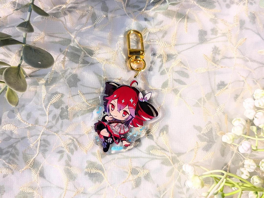 Synth V Teto Kasane UTAU Vocaloid 2.2'' acrylic Keychain / Charm - Etsy ...