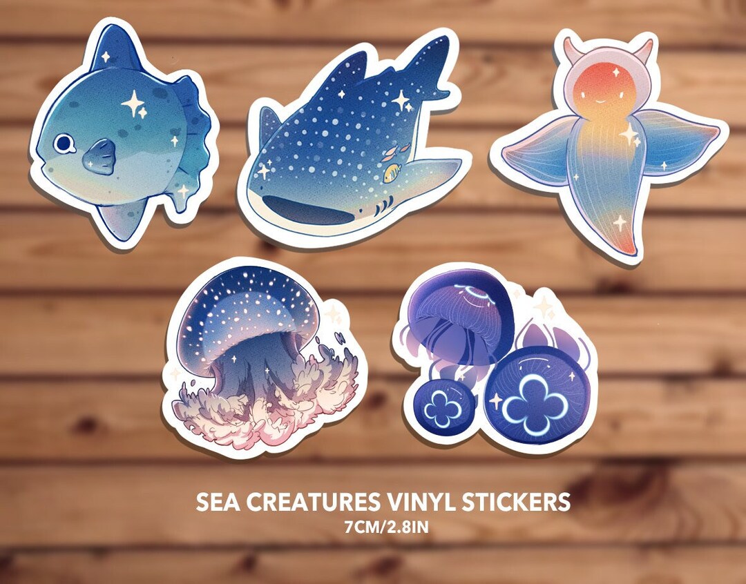 Ocean Animals Whale Shark Sea Angel Mola Mola Sunfish / Cute - Etsy