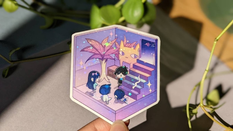 OMORI Game White Space Head Space Diorama Acrylic Charm - Etsy