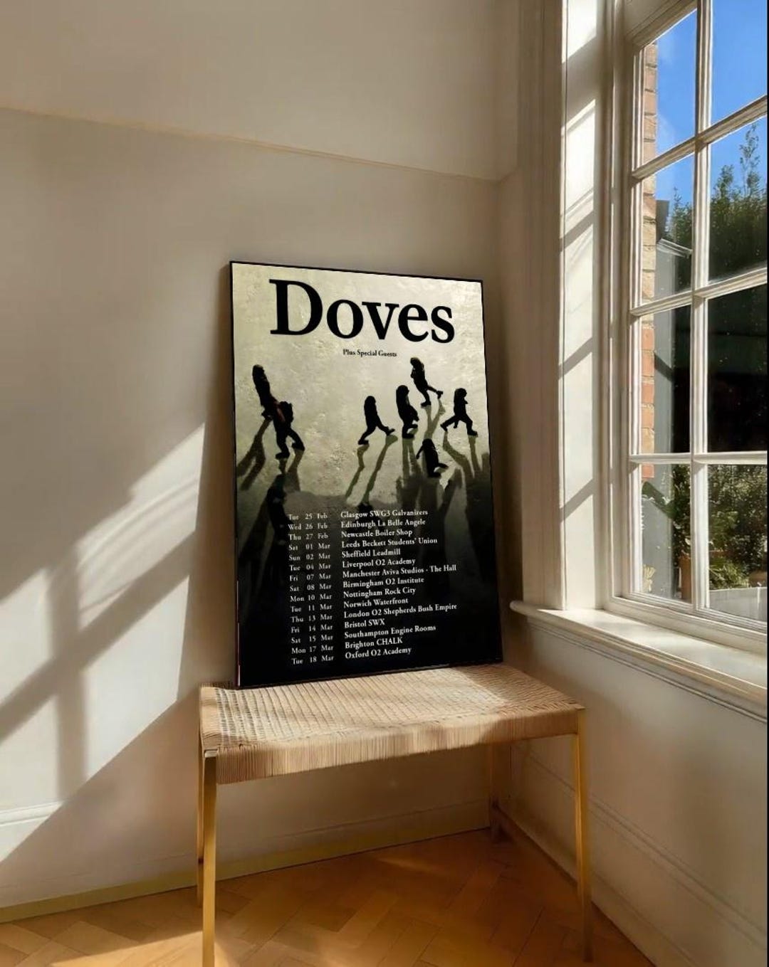 Doves Band 2025 Uk Tour Poster Constellations for the Lonely Concert ...