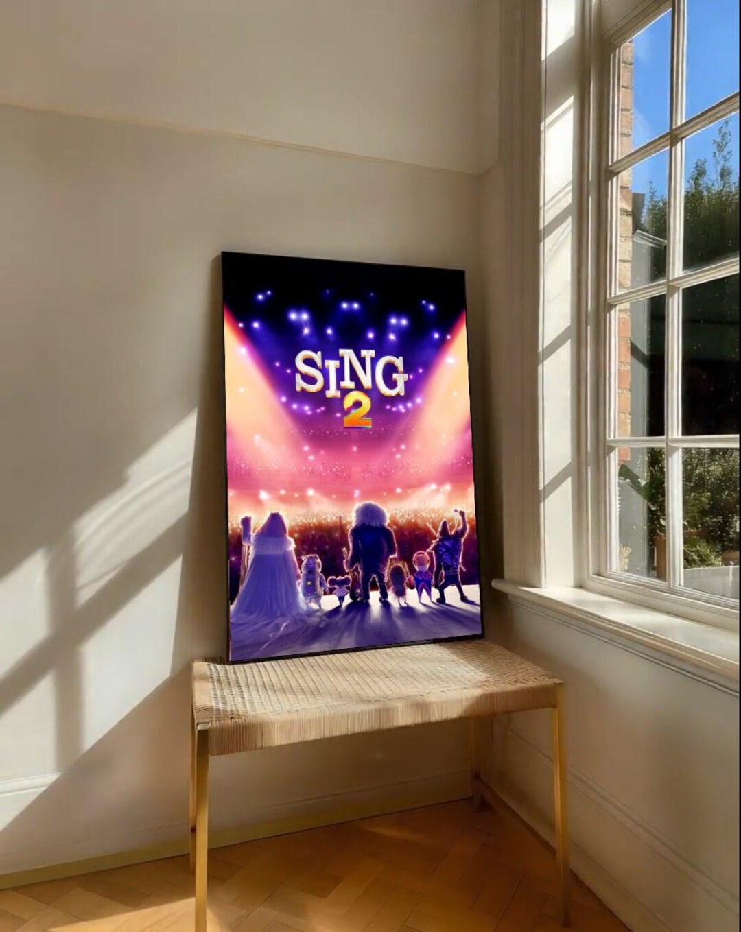 Sing 2 Animated Movie Poster Fun and Colorful Film Print for Kids Room ...