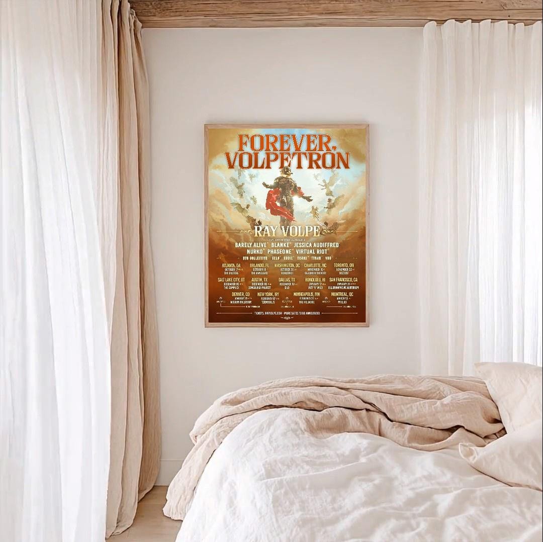Ray Volpe Debut Album Forever Volpetron Headline Tour 2025 Poster ...