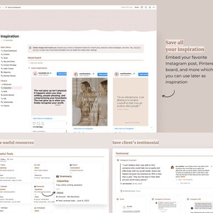Notion Template Instagram Content Planner Notion Social Media - Etsy