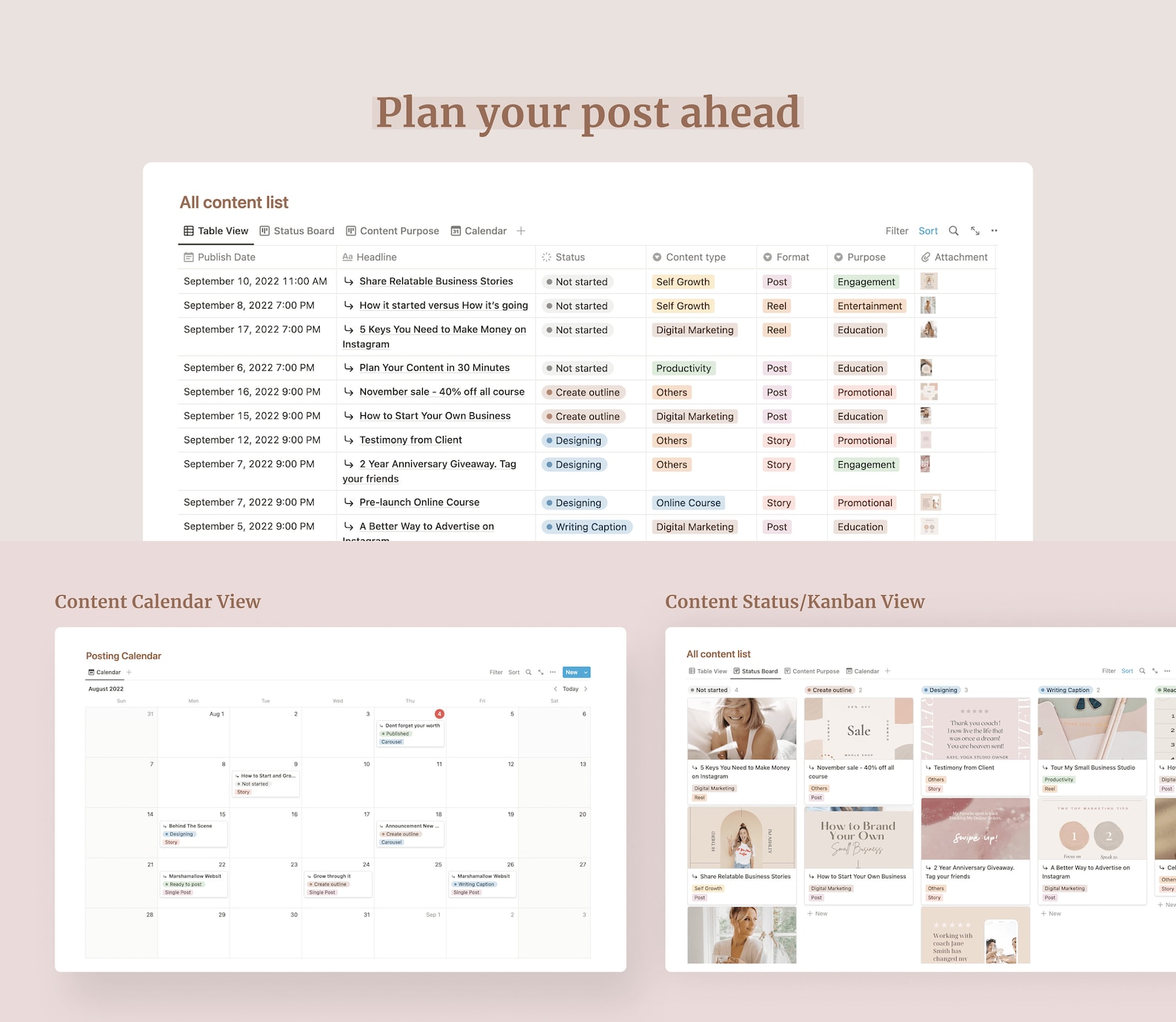 Notion Template Instagram Content Planner Notion Social Media - Etsy Notion Template Instagram Content Planner Notion Social Media - Etsy