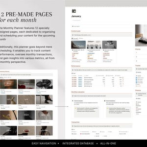 Notion Template: Instagram Content Planner, Social Media Calendar ...