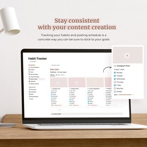 Notion Template Instagram Content Planner Notion Social Media - Etsy