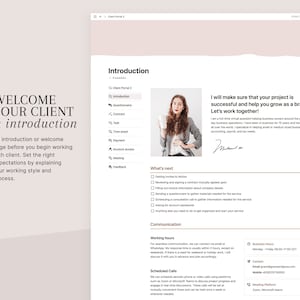Notion Template Client Portal 2, Time Tracker for Freelancer, Virtual Assistant, Project ...