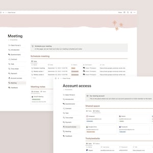 Notion Template Client Portal 2, Time Tracker for Freelancer, Virtual Assistant, Project ...