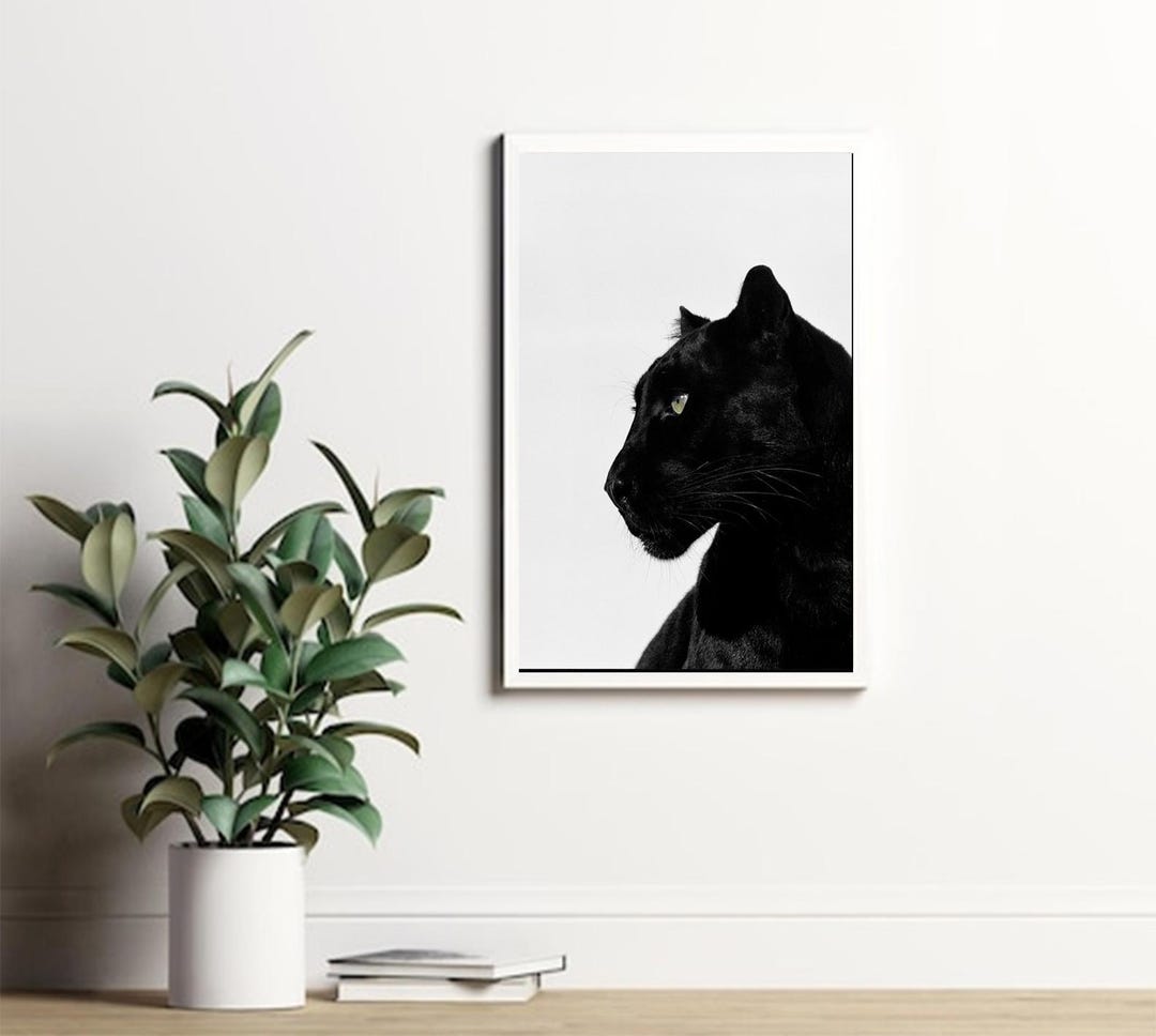 Black Panther Wall Decor Poster - Etsy UK