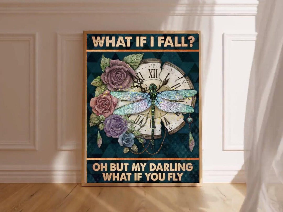 What If I Fail Oh but My Darling What If You Fly Poster Inspirational ...