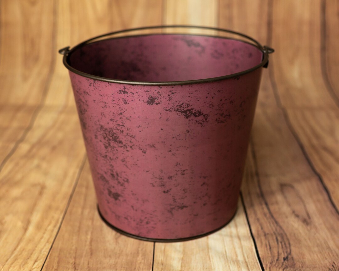 Printable Bucket Wrap, Light Red Berry Distressed Finish Newborn ...