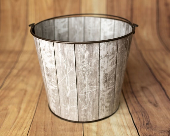 Printable Bucket Wrap Whitewashed Wood Newborn Photography - Etsy
