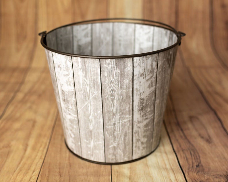Printable Bucket Wrap Whitewashed Wood Newborn Photography - Etsy