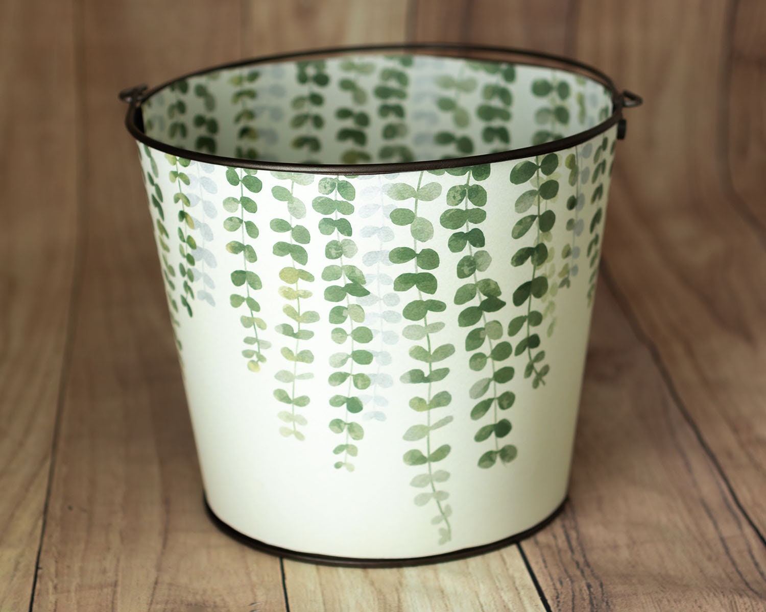 Printable Bucket Wrap Green Trailing Leaves Photo Prop for - Etsy