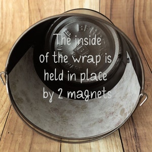Printable Bucket Wrap, Ocean Green Canvas Look Photo Prop for Newborn ...