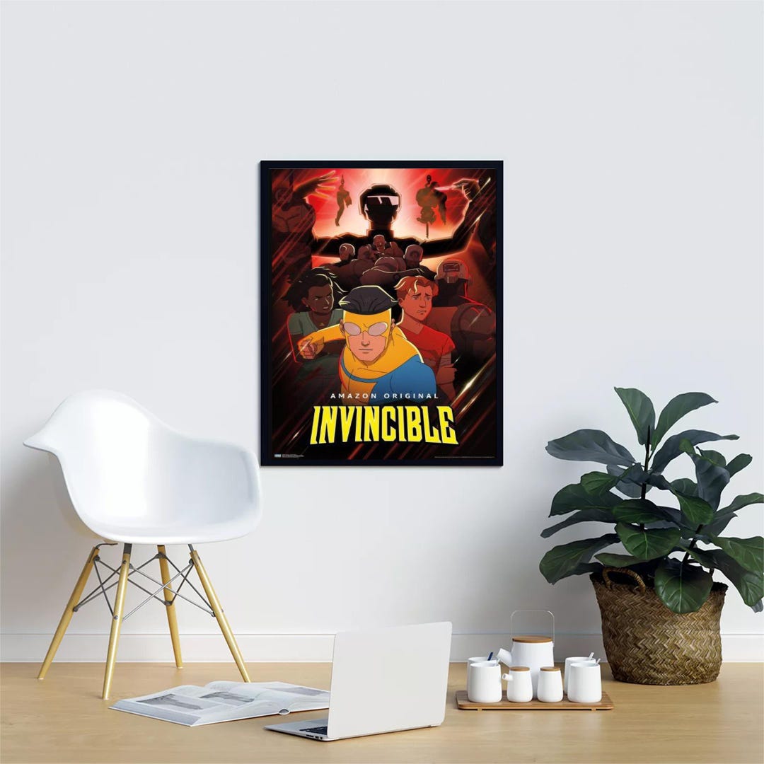 Invincible - Red One Sheet Wall Decor Poster - Etsy