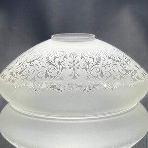 Satin Etched Vianne Glass Lamp Shade French-made - Etsy