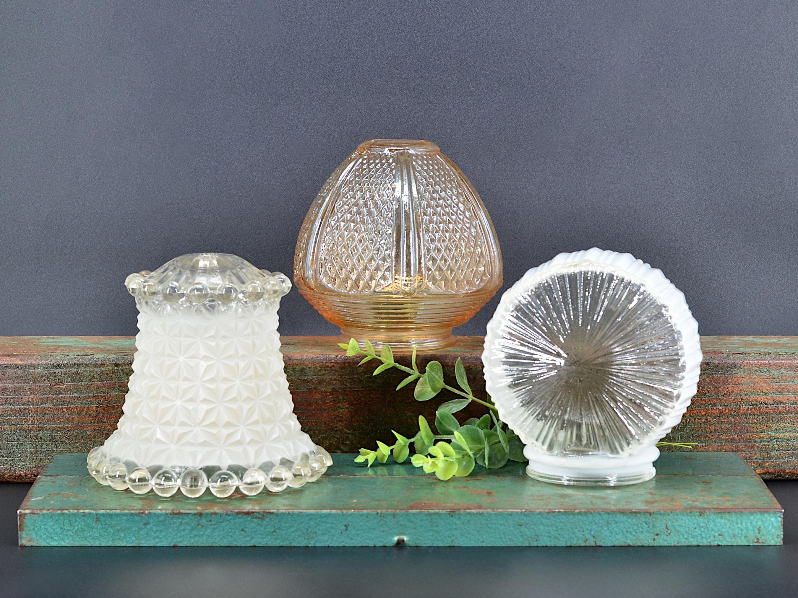 Vintage Glass Lamp Shade, Replacement Light Covers - Etsy