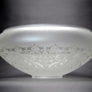 Satin Etched Vianne Glass Lamp Shade French-made - Etsy