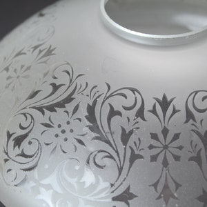 Satin Etched Vianne Glass Lamp Shade French-made - Etsy