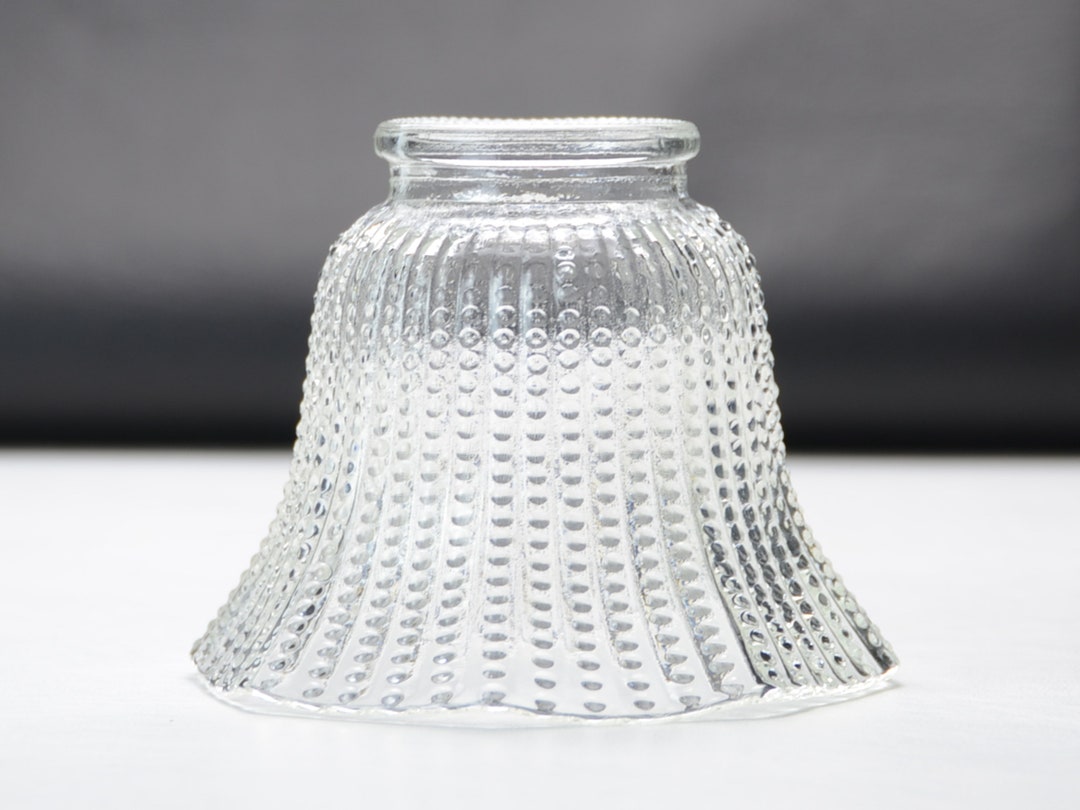 Vintage Beaded Glass Light Fixture Shade, 2 1/4 Fitter, Hexagonal ...