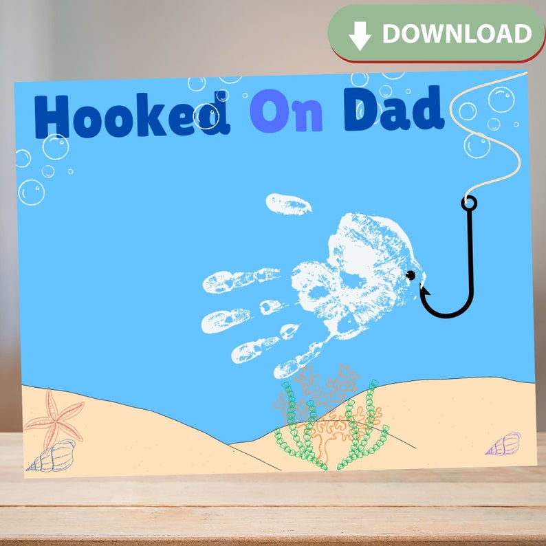 Hooked on Dad, Father's Day Gift, Hooked on Grandpa, Hooked on Papa ...
