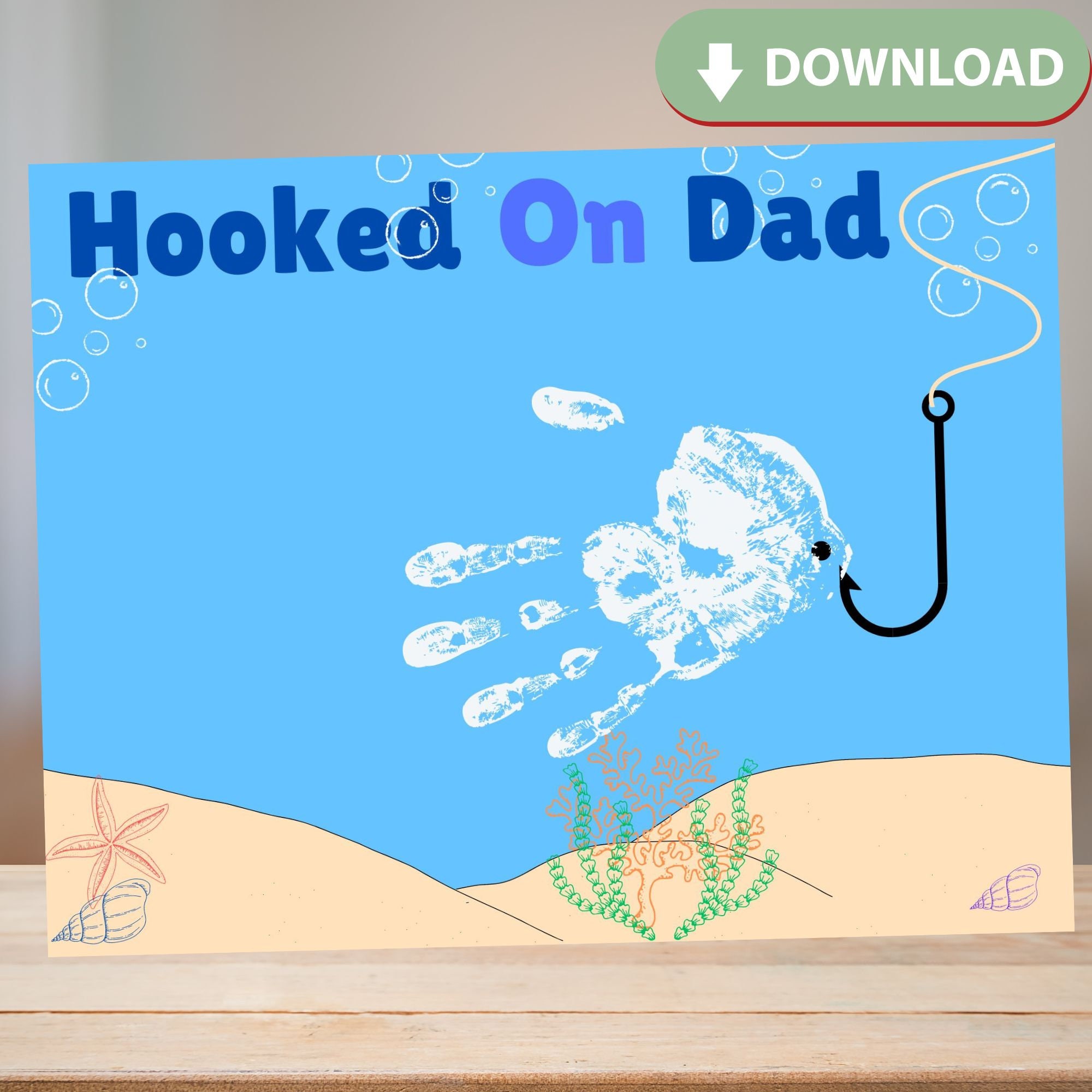 Hooked on Dad, Father's Day Gift, Hooked on Grandpa, Hooked on Papa ...