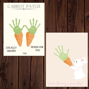 DIY Easter Kid Crafts/ Printable Handprint Footprint Art Bundle/ Gifts ...
