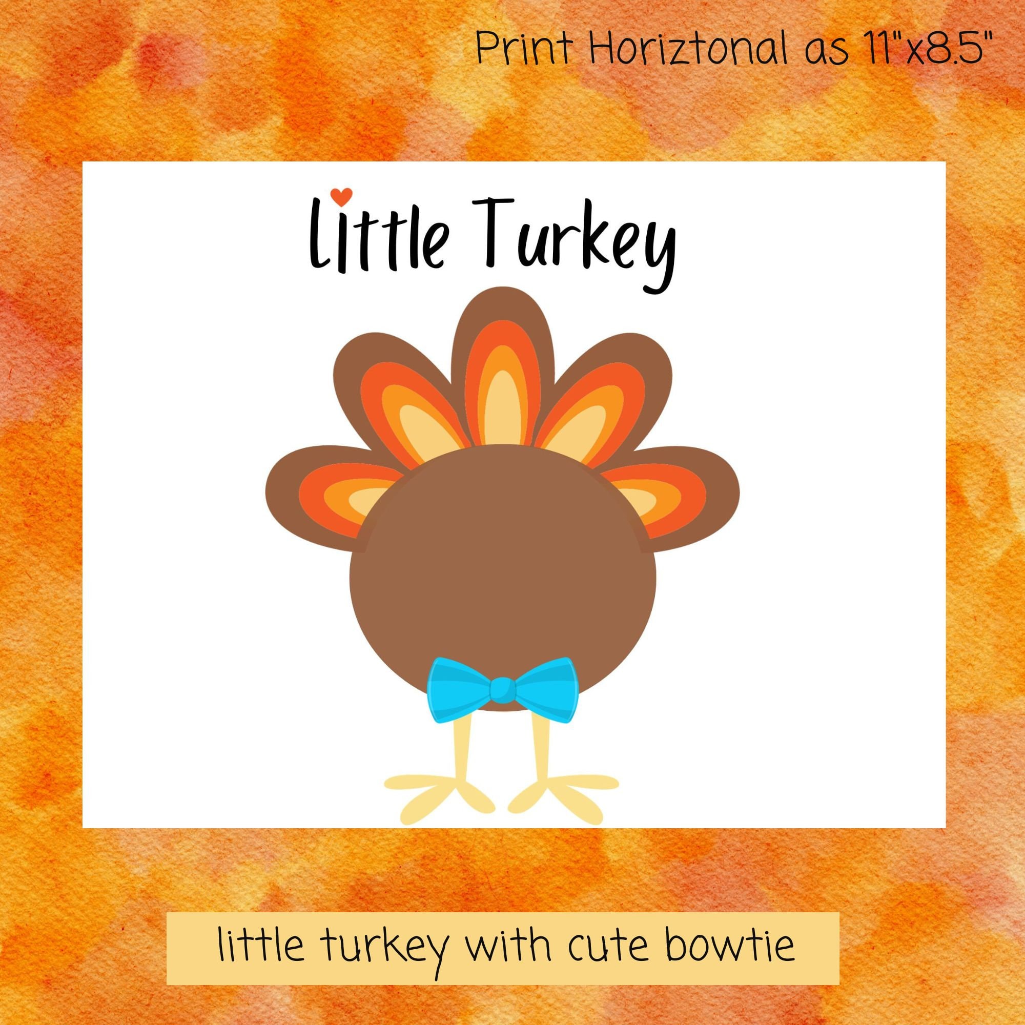 Little Turkey, Kids Photo Craft, Kids Crafts, Digital Download, Turkey ...