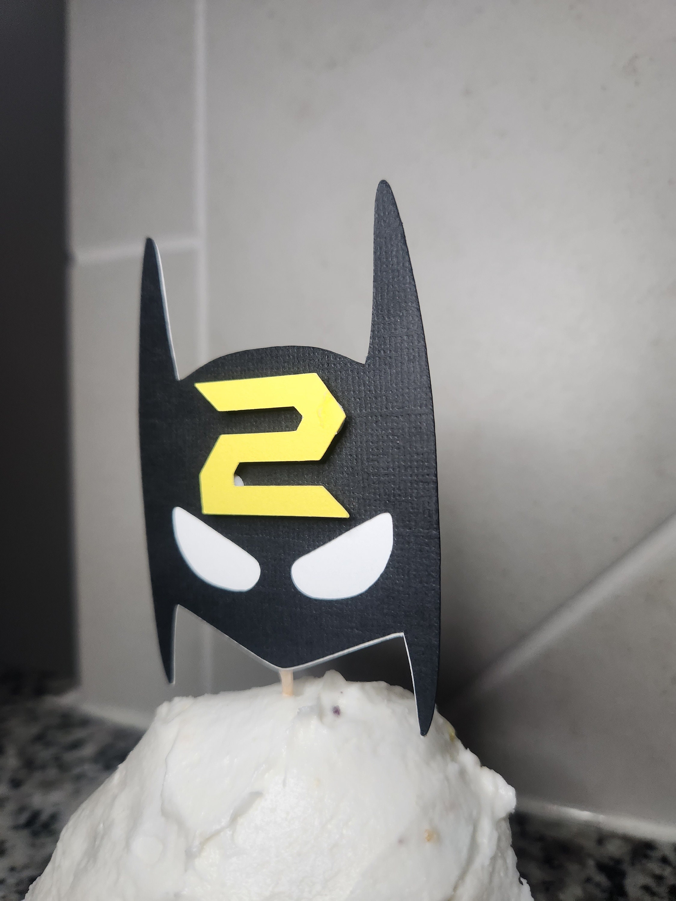 Batman Cupcake Toppers Superhero Cupcake Toppers - Etsy