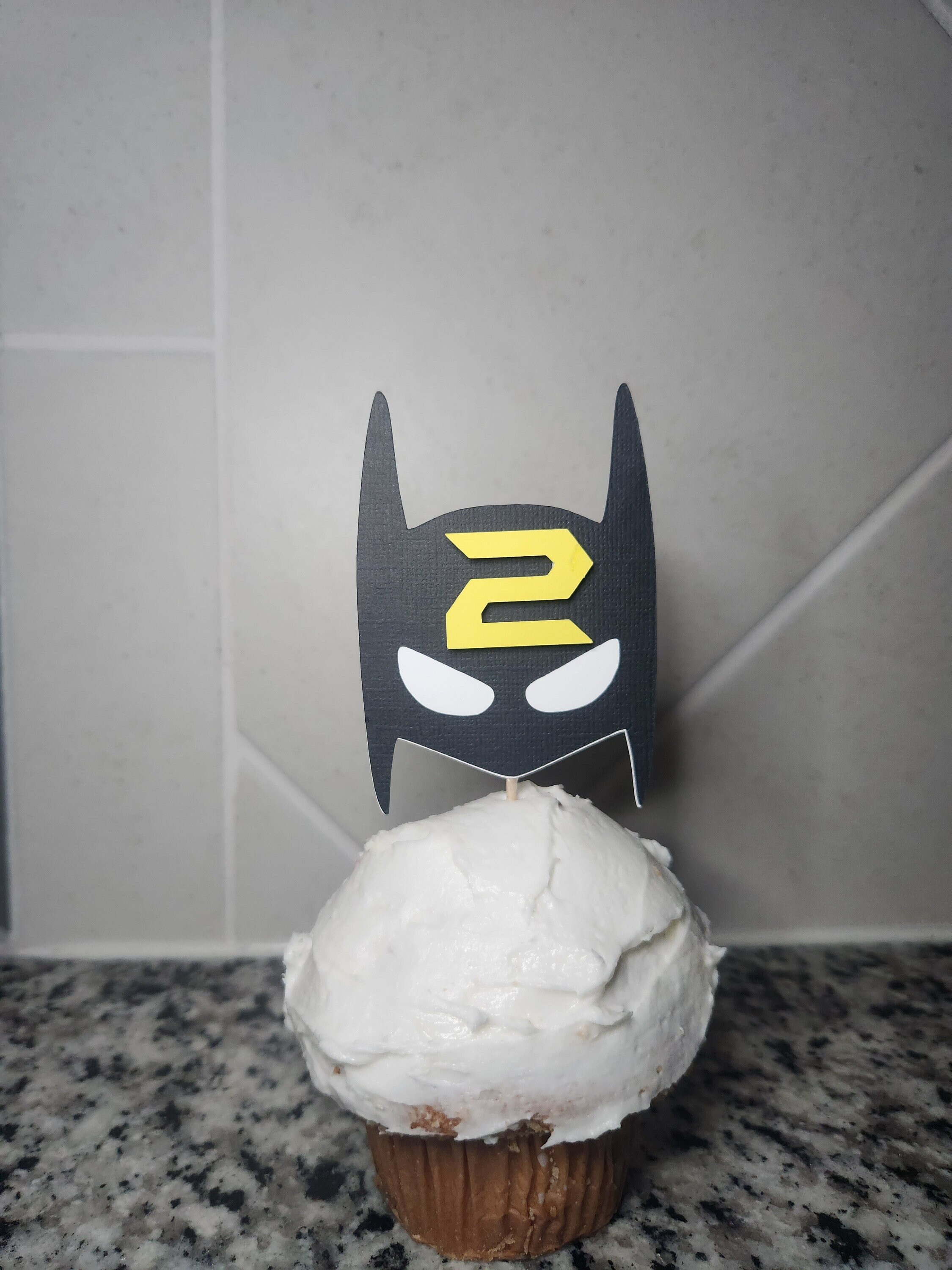 Batman Cupcake Toppers Superhero Cupcake Toppers - Etsy