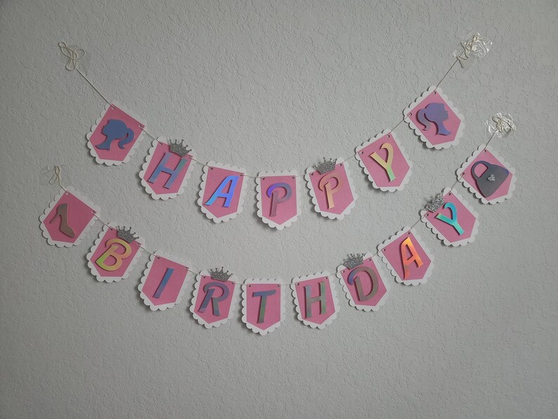 Barbie Banner, Barbie Birthday Banner - Etsy