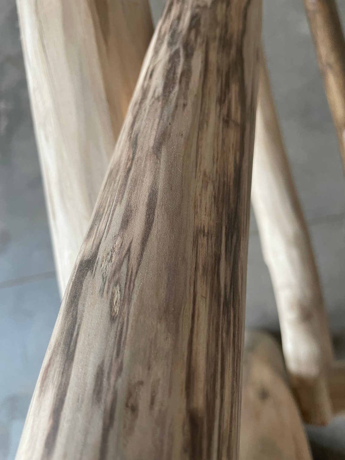 Custom Order for Lauren O. Hand Carved Maple Log Branch Railing ...