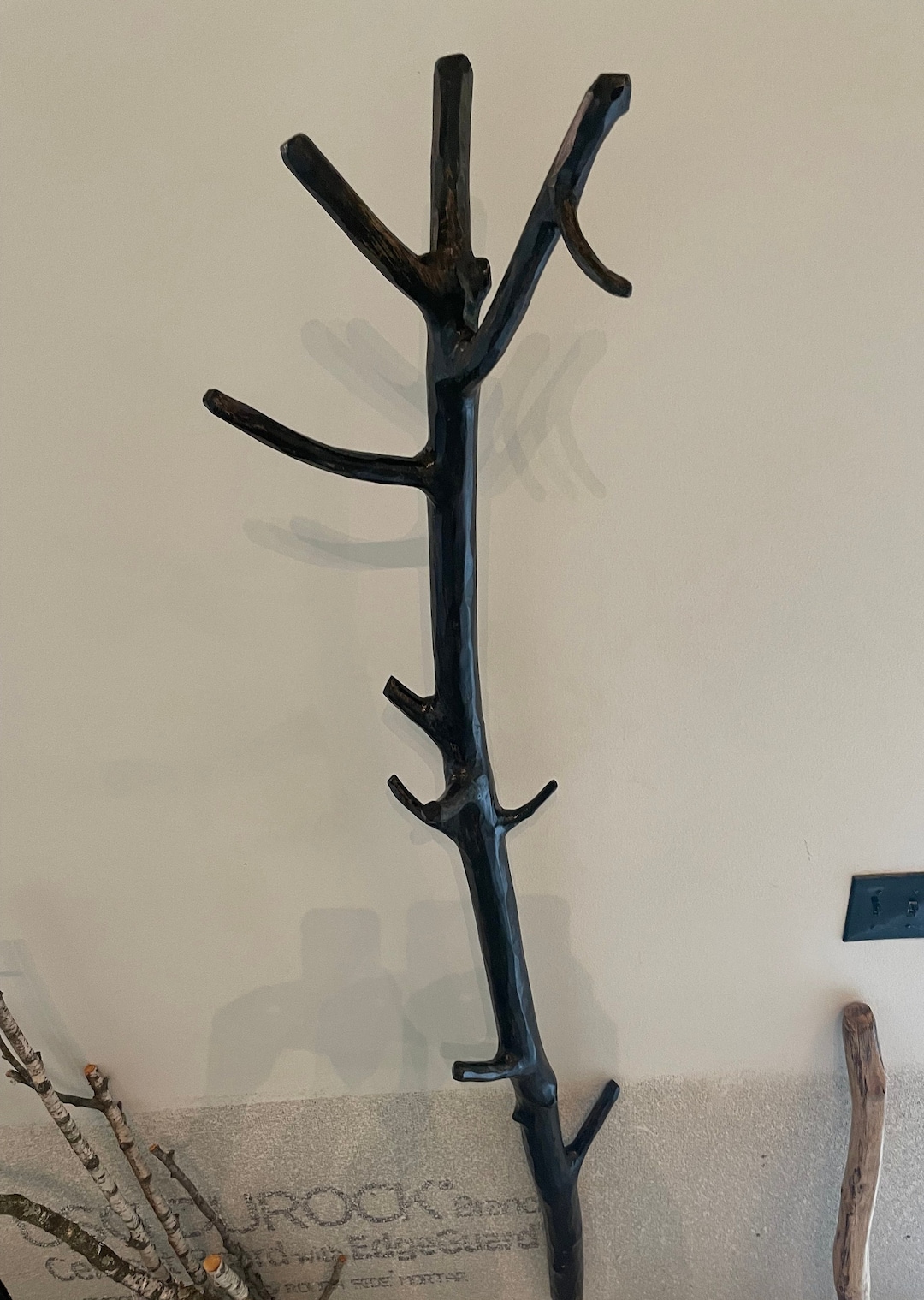 Custom Maple Tree Coat Rack Branches and Roots Hand Carved Hall Tree ...