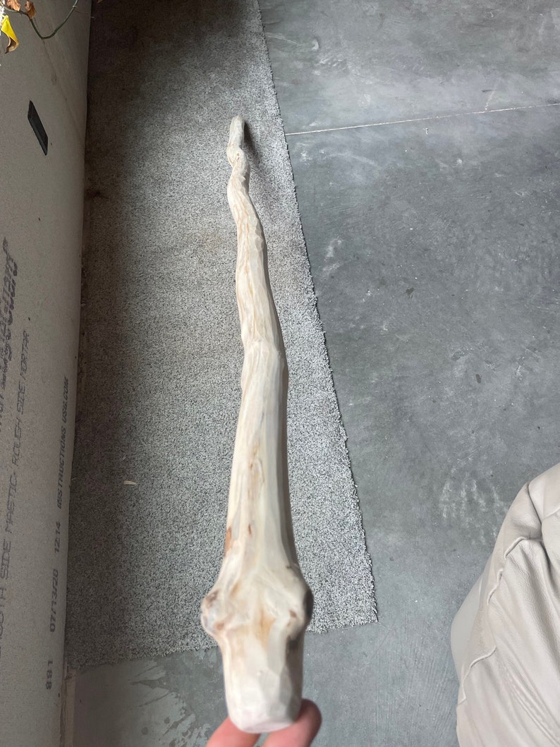 Wooden Wizard Staff Maple Hand Carved Druid Cane Walking Stick Martial ...