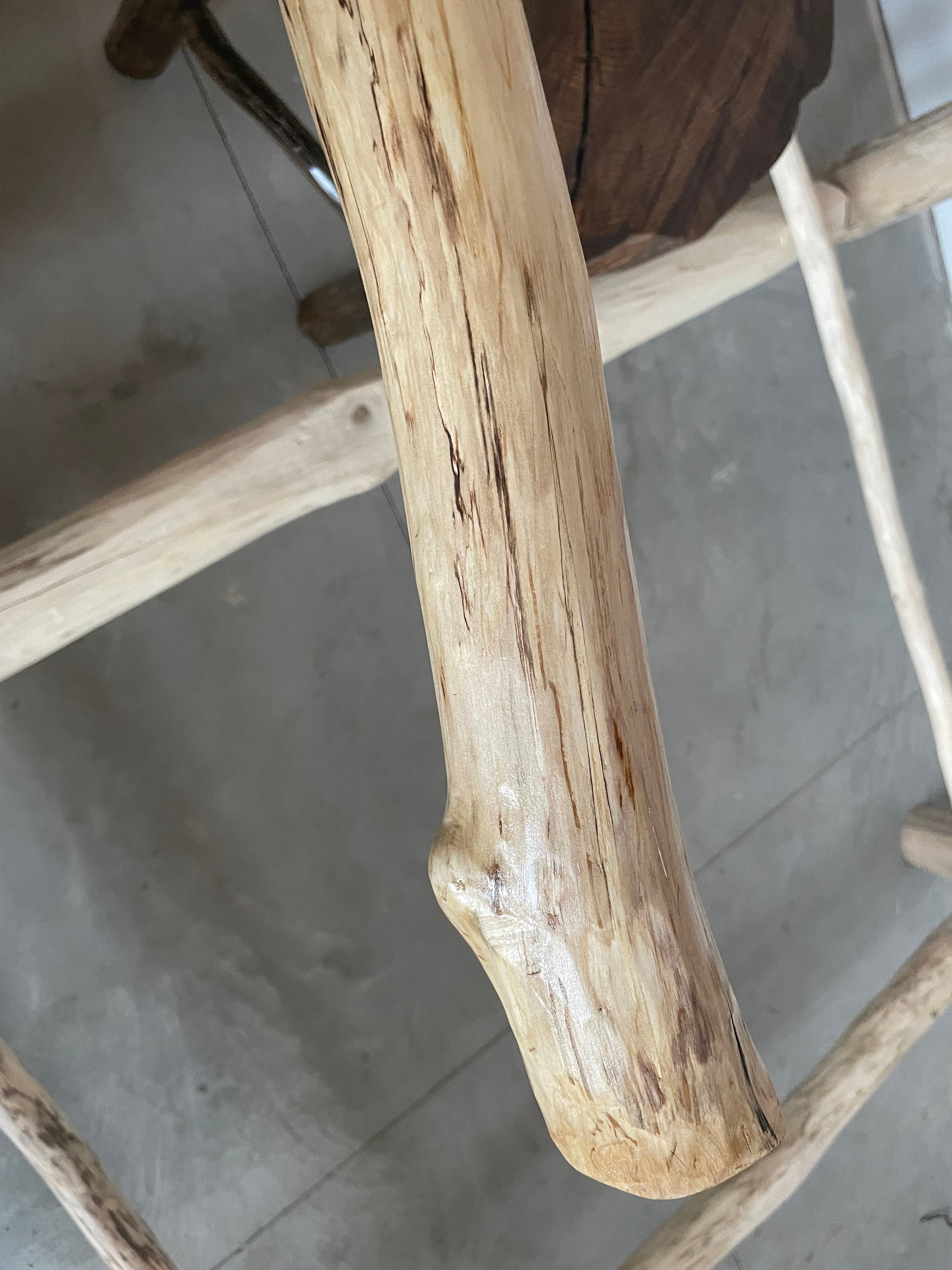 Custom Order for Lauren O. Hand Carved Maple Log Branch Railing ...