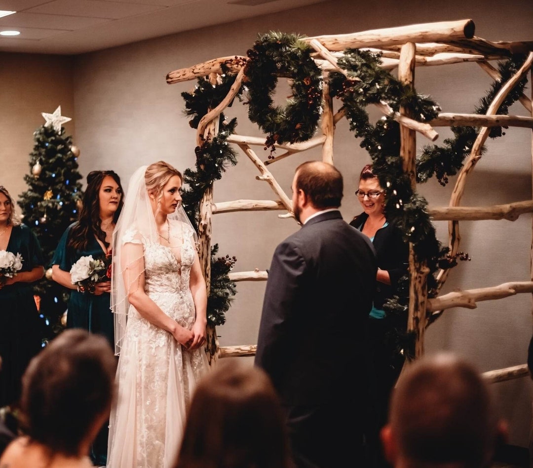 Wedding Arbor Archway Garden Hand Carved Maple Tree Logs - Etsy