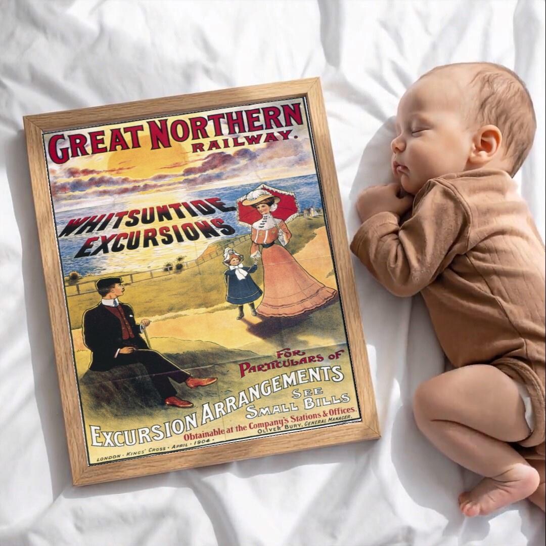 Vintage Great Northern Railway Poster Retro Transportation Art Original ...